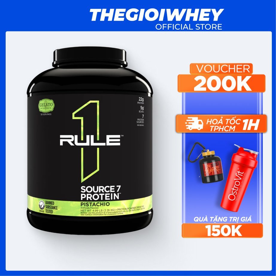 RULE 1 SOURCE7 PROTEIN (5LBS) Sữa Tăng Cơ Cho Người Tập Gym 7 Loại ...