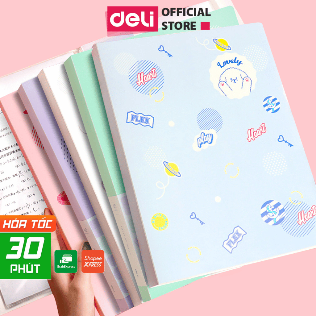 File Lá Túi Đựng Tài Liệu A4 20 30 40 Lá Màu Pastel Cute Deli Lưu Tài Liệu Chứng Từ Hồ Sơ Đề Thi ...