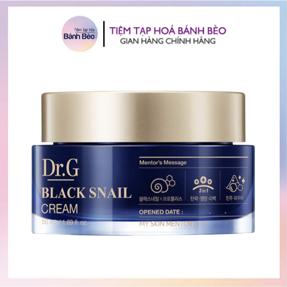 Kem Dưỡng Trẻ Hóa Sáng Da DR.G Black Snail Cream 50ml Drg Dr g | Shopee Việt Nam