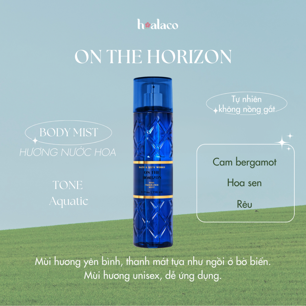 XỊT THƠM TOÀN THÂN ON THE HORIZON - BODY MIST Bath & Body Works ...