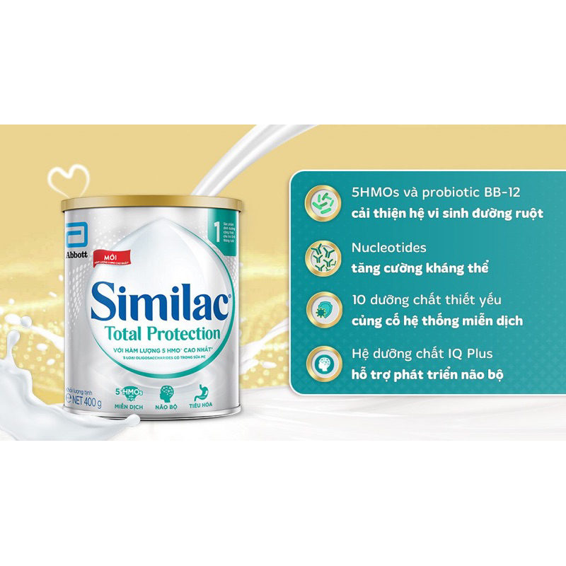 Sữa bột Similac Total Protection số 1 400g (0 - 6 tháng) | Shopee Việt Nam