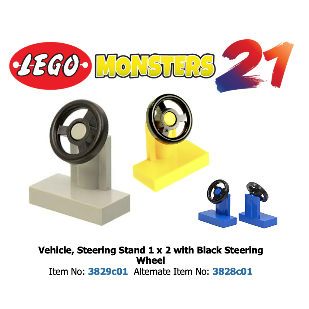 [1 cái] lego chính hãng, Xe, Vô lăng 1 x 2 với Vô lăng màu đen ID ...