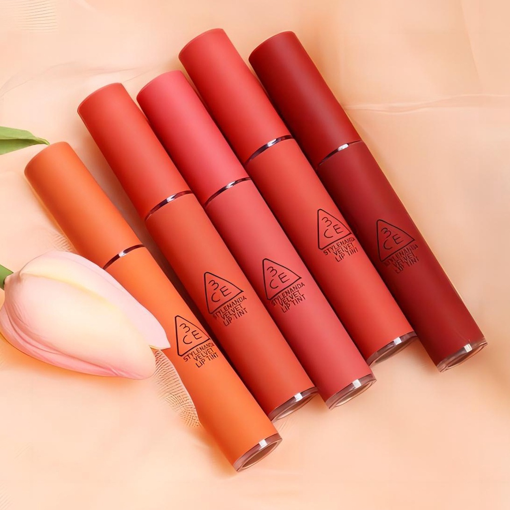 Son kem lì 3CE Stylenanda Velvet Lip Tint 4g ruby store | Shopee Việt Nam