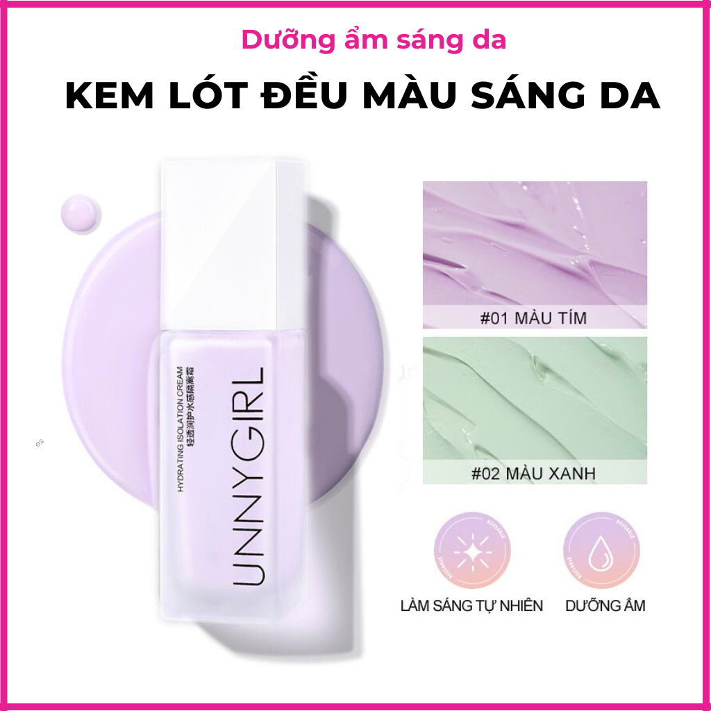 Kem Lót Trang Điểm Dưỡng Ẩm Làm Sáng Da Kiềm Dầu Lâu Trôi UNNY GIRL 30ml | Shopee Việt Nam