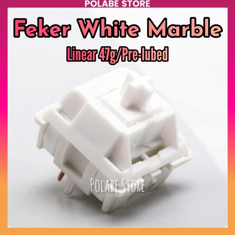 Feker White Marble V2 linear switch bàn phím cơ Feker Corgi - Polabe ...