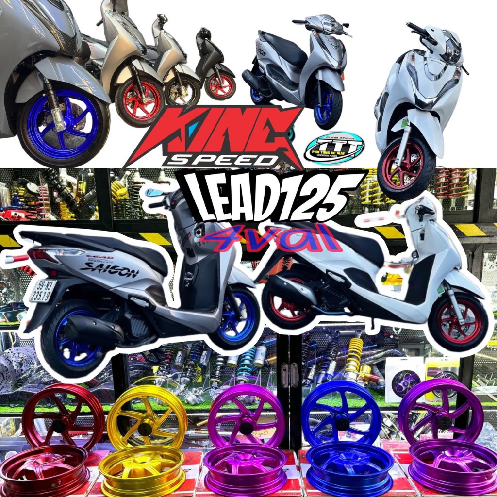 VÀNH MÂM LEAD 125 ( 4 VAL ) 2.5 & 2.75 - 12 INCHES 6 CÂY KINGSPEED ...