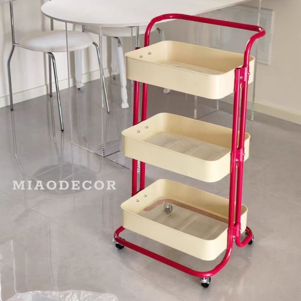 Kệ Xe Đẩy IKEA Đa Năng Spa 3 Tầng Có Bánh Xe Chất Lượng Cao Cấp 100% ...
