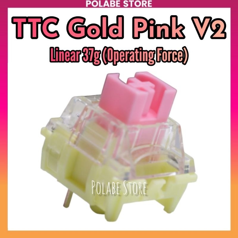 TTC Gold Pink V2 linear switch Công Tắc Bàn Phím Cơ Polabe Store ...