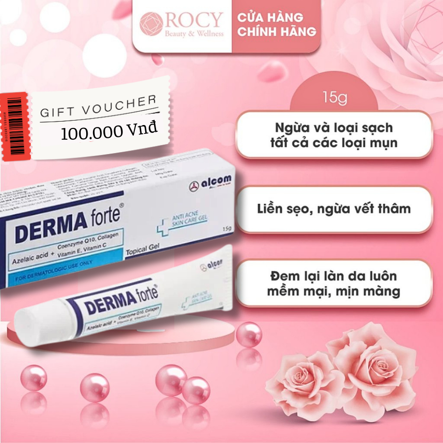 Gamma Derma Forte - Gel Giảm Thâm Mụn Ngừa Thâm Mờ Sẹo, Giảm Viêm, Mụn Ẩn, Mụn Đầu Đen Dưỡng ...