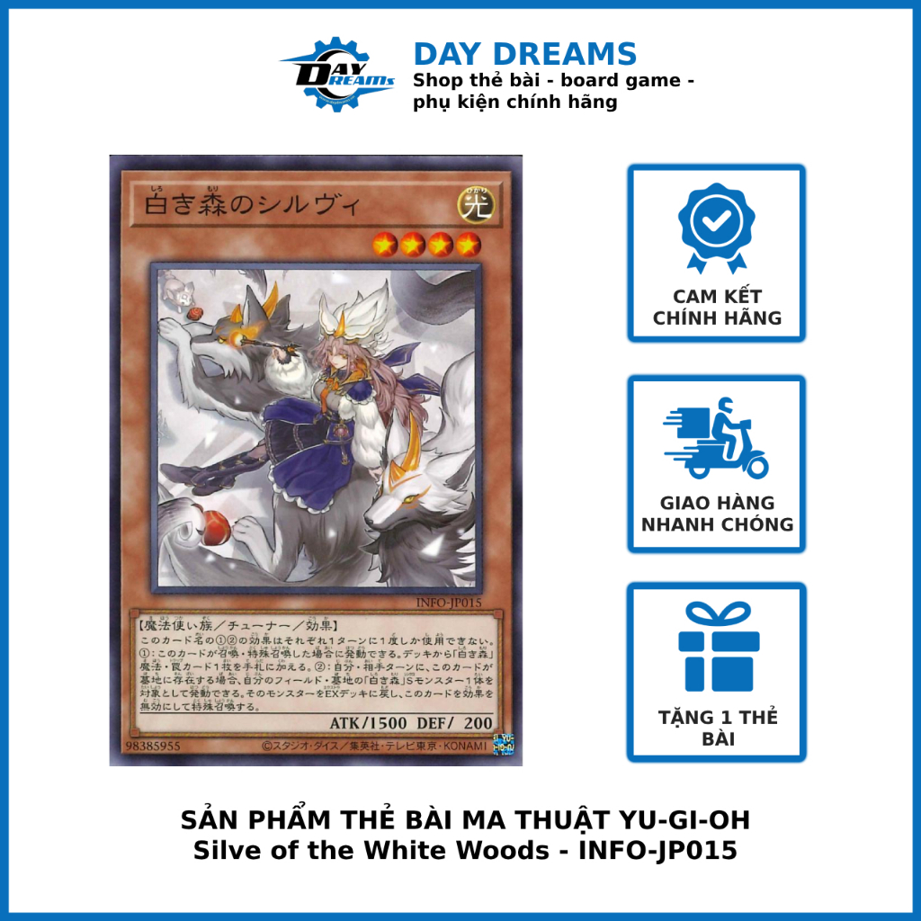Thẻ bài Yugioh!: Silve of the White Woods - INFO-JP015 - Common | Shopee Việt Nam