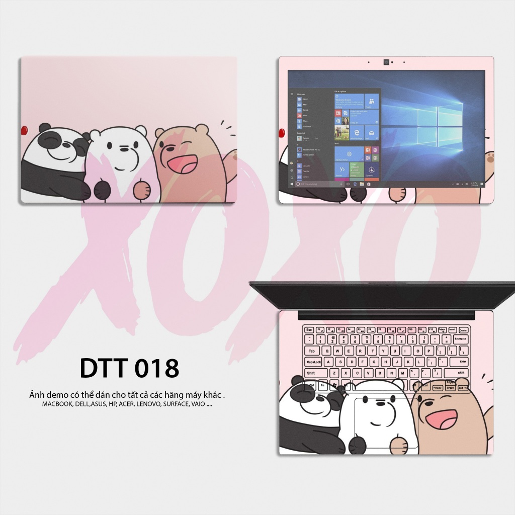 Skin Laptop 25 Mẫu Cute - Decal Dán Laptop có cho Dell, Hp, Asus ...