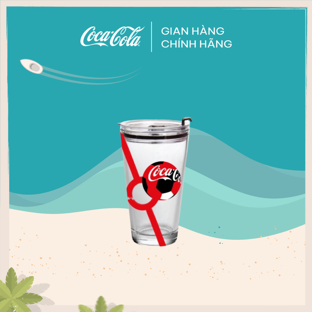 [Gro gift] Ly thủy tinh có nắp Coca Cola 450ml Coca-Cola Official Store ...