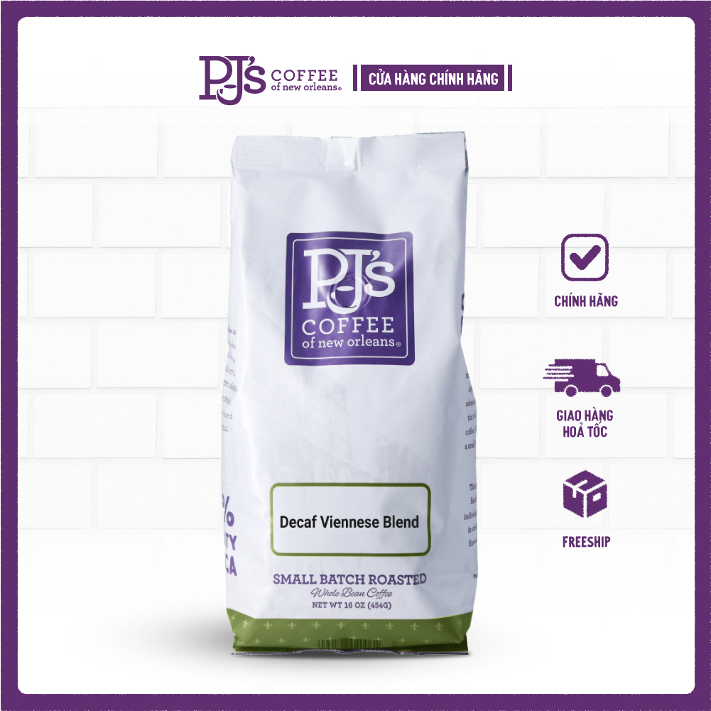 Cà phê Decaf Viennese Blend PJ's Coffee cao cấp không gây mất ngủ, dành cho khách hàng nhạy cảm ...