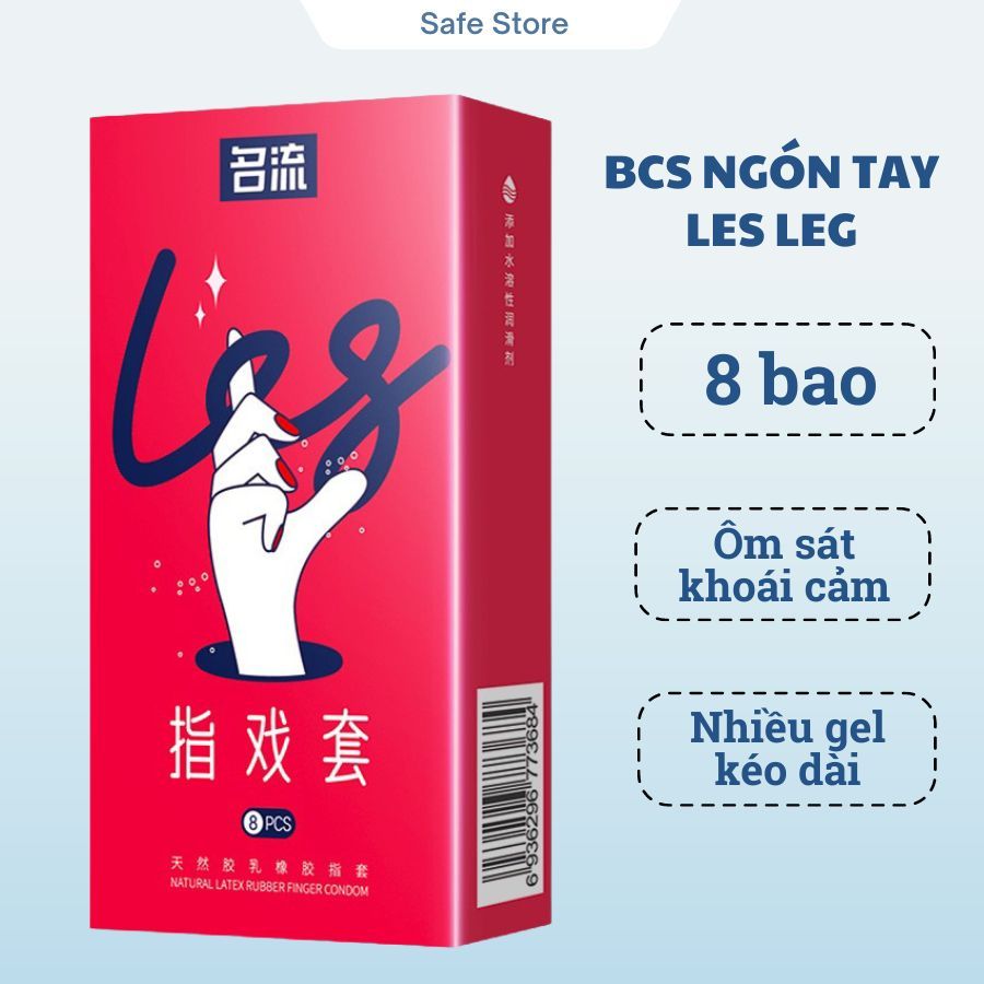 Bao cao su ngón tay LES LEG, bcs ngón tay siêu mỏng bcs siêu mỏng hộp 8 ...