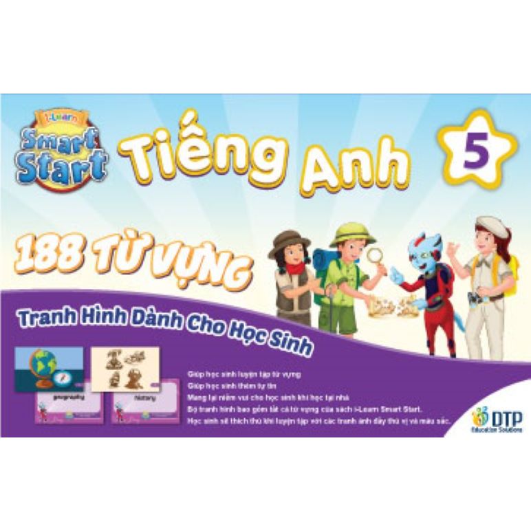 Sách - Dtpbooks - Tiếng Anh 5 i-Learn Smart Start - Student's Cards | Shopee Việt Nam
