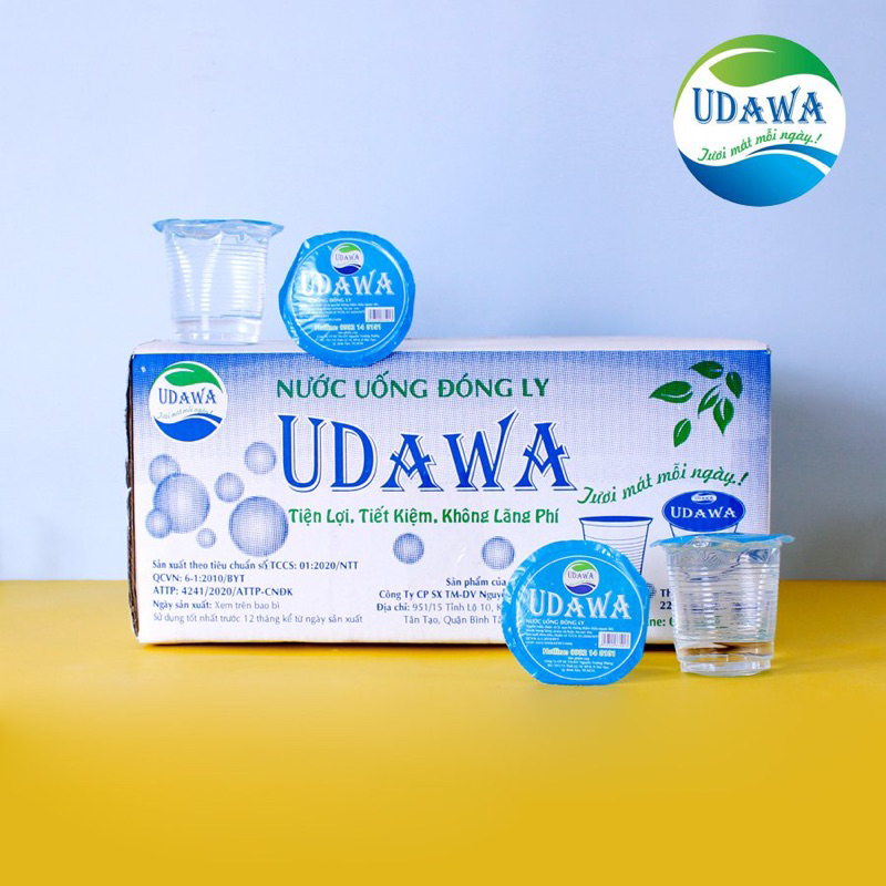 [QUẬN 10 - HOẢ TỐC] Thùng 48 ly Nước Đóng Ly UDAWA Cao Cấp 195ml ...