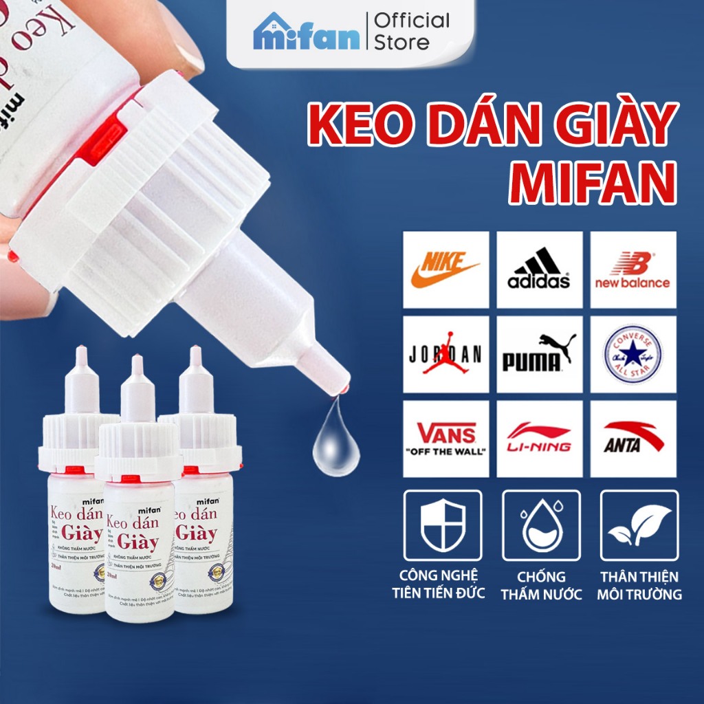 Keo Dán Giày Dép Chuyên Dụng Mifan 20ml - Dính Siêu Chắc, Trong Suốt ...
