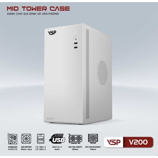 Vỏ Case VSP V200 WHITE (TRẮNG) | Shopee Việt Nam