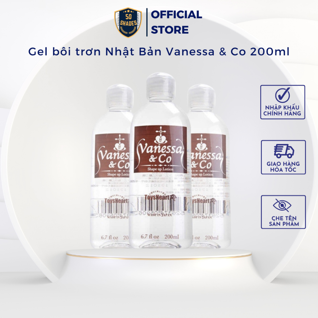 Gel bôi trơn nhật bản Vanessa & Co gốc nước an toàn dễ vệ sinh chai ...