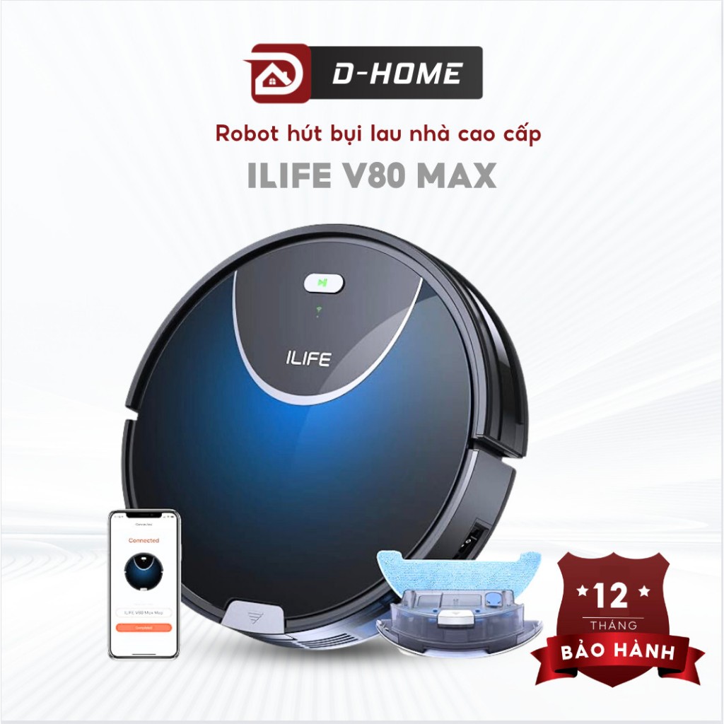 Robot Hút Bụi Lau Nhà ILife V80 Max Bản Quốc Tế Hàng Chính Hãng bảo ...