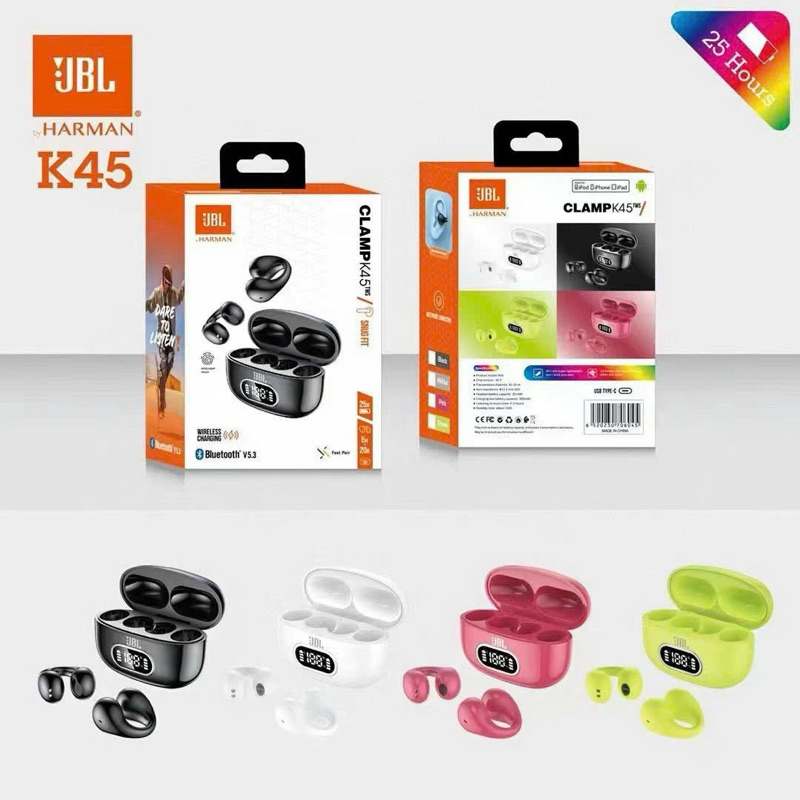 Tai nghe Bluetooth JBL K45, cảm ứng thông minh, Có đồng hồ hiện thị %pin, Nghe hay chống ồn tốt ...