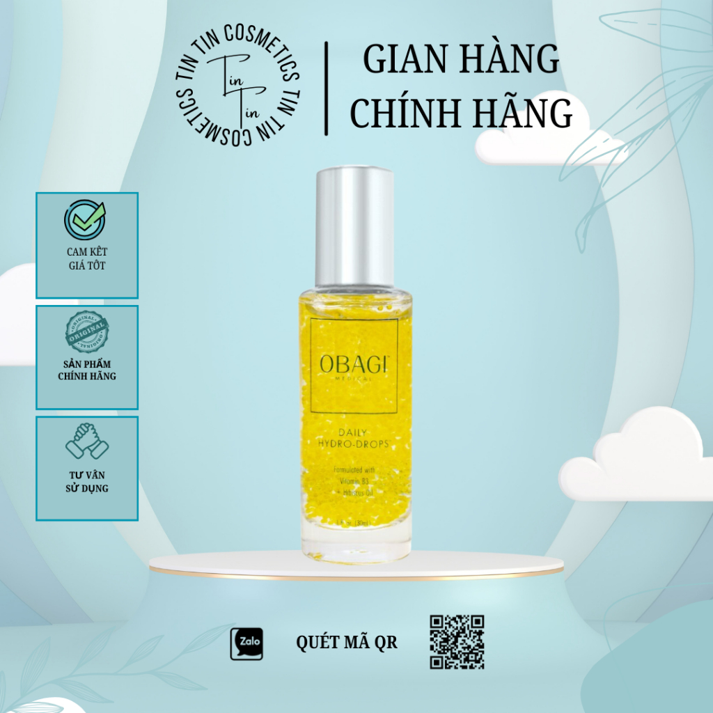 TINH CHẤT VITAMIN B3 DƯỠNG ẨM & LÀM DỊU DA DAILY HYDRO-DROPS | Shopee ...