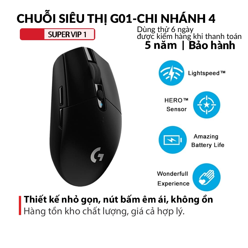 Chuột Không Dây G304 Đèn Led đặc sắc độ nhạy cao sử dụng bền bỉ | Shopee Việt Nam