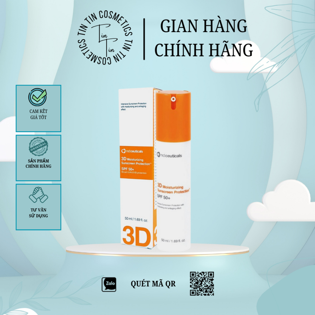 KEM CHỐNG NẮNG GIỮ ẨM SAU THỦ THUẬT BẢO VỆ DA MD:CEUTICALS 3D MOISTURIZING SUNCREEEN PROCTECTION ...