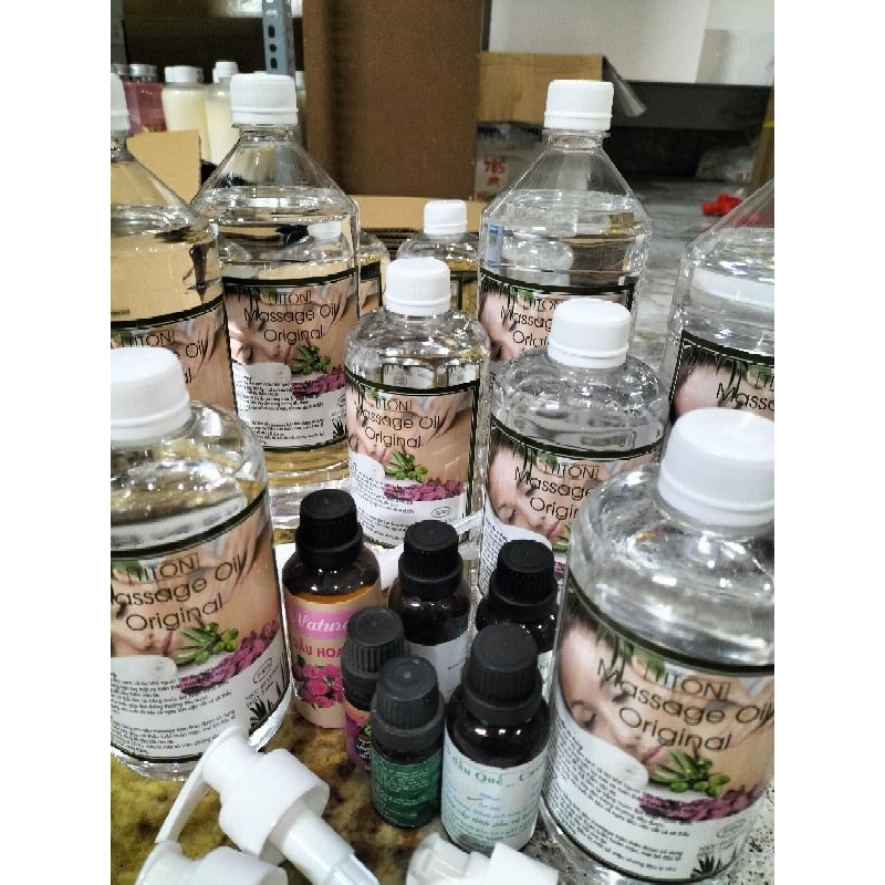 dầu bôi trơn, massage body 1 lít không màu trong suốt dưỡng ẩm | Shopee ...