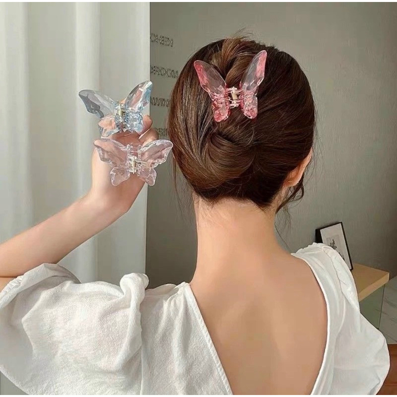 Combo 2 kẹp tóc mầu được chọn con buom loại 8cm trong đẹp | Shopee Việt Nam