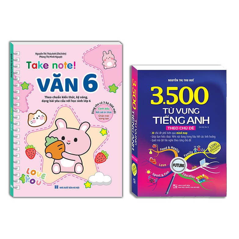 Sách - combo 2c TAKE NOTE! Văn 6 (không lò xo - Nguyễn Thị Thủy Anh) và ...