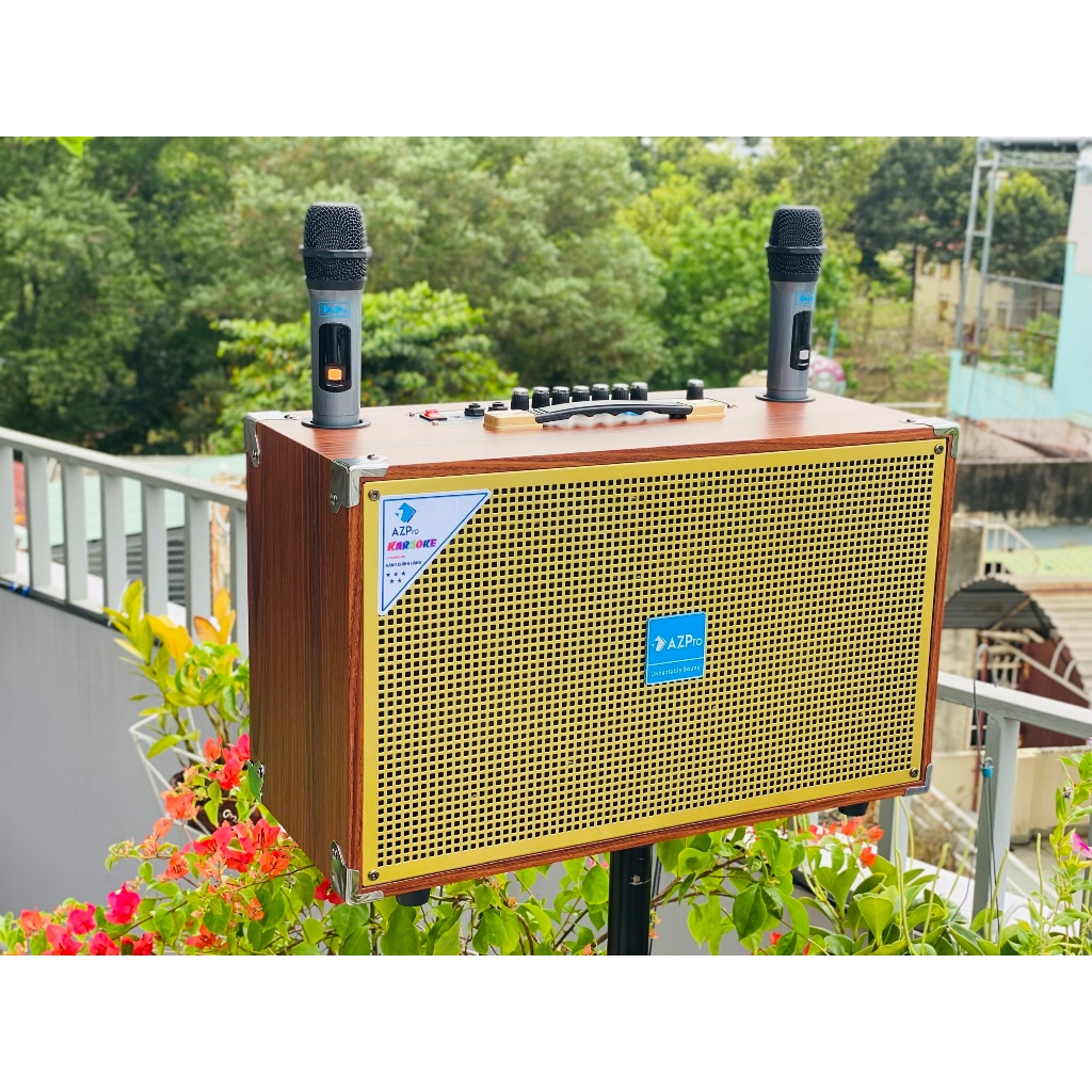 Loa karaoke AZPRO AZ-SG10 + 2 Bass 20cm + 2 micro | Shopee Việt Nam