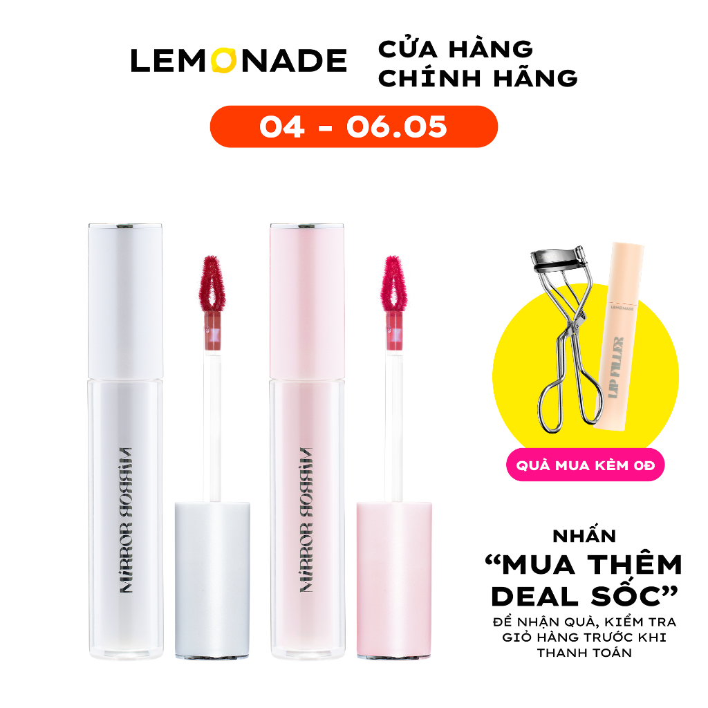 Son tint bóng không dính bền màu Lemonade Mirror Mirror Water Tint 4g ...