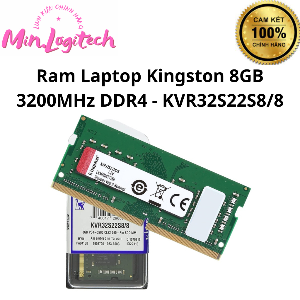 Ram Laptop Kingston 8GB 3200MHz DDR4 - KVR32S22S8/8 - Sản Phẩm Chính ...