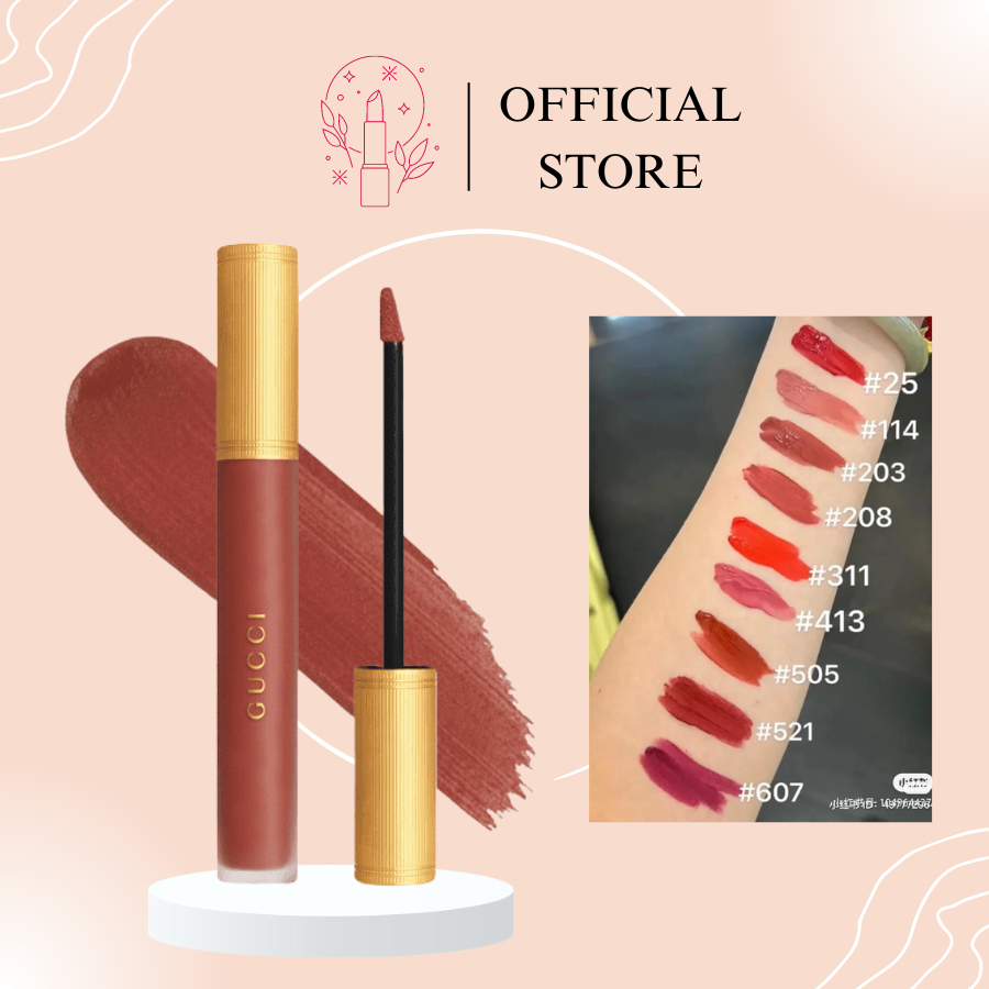 [SON GUCCI NEW 2022] Son Kem Lì Gucci Rouge Liquid Matte Màu 203, Màu ...