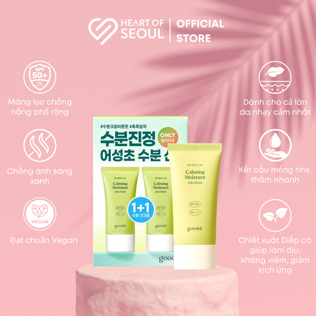 Kem chống nắng Goodal Houttuynia Cordata Calming Sun Cream SPF 50+ PA ...