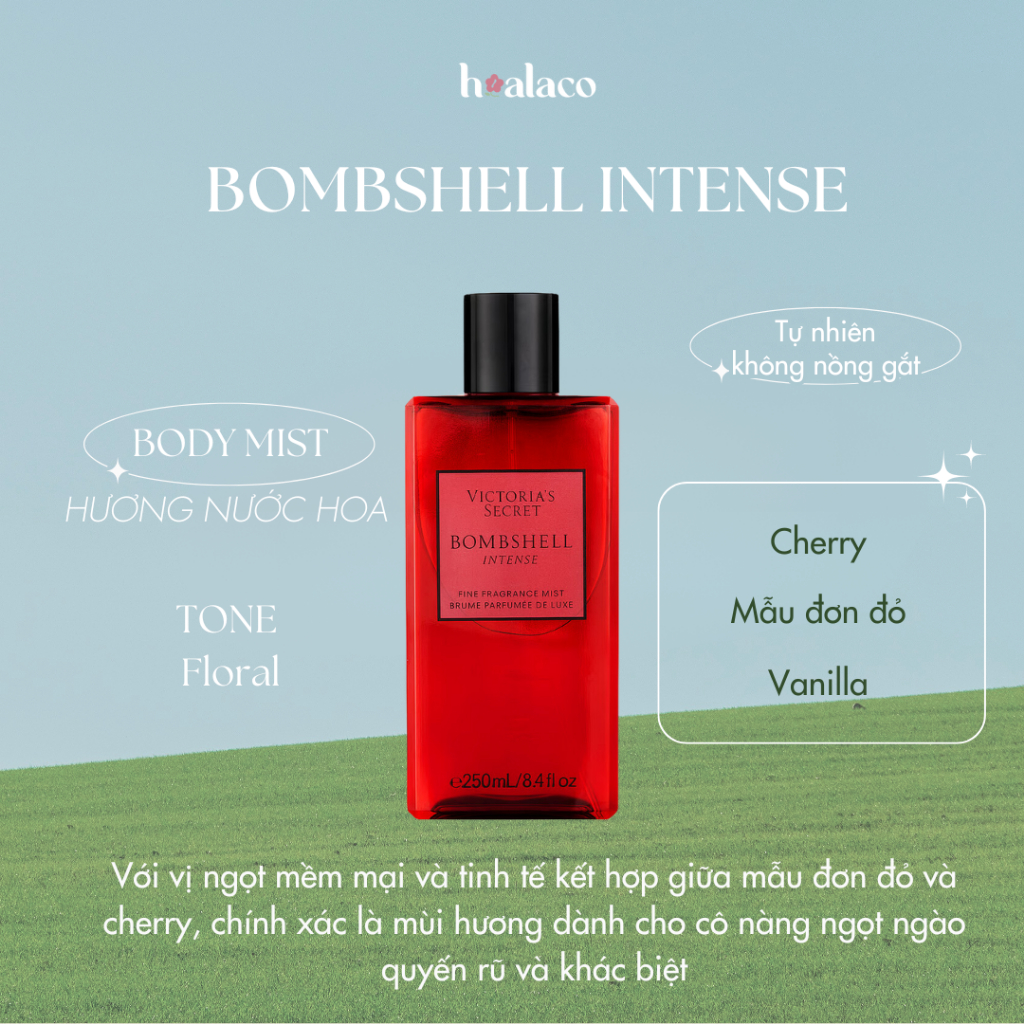 Xịt thơm toàn thân LUXURY BOMBSHELL INTENSE - BODY MIST VICTORIA'S ...