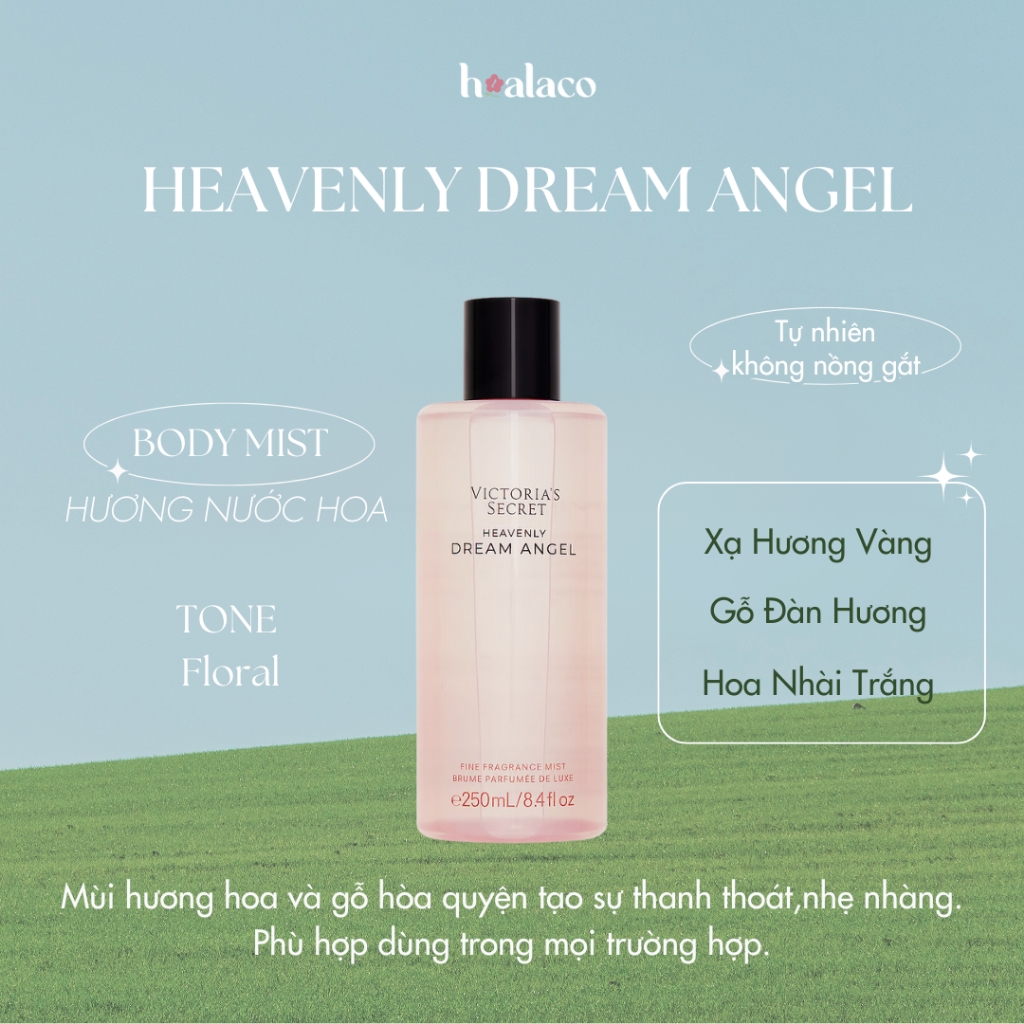 XỊT THƠM TOÀN THÂN LUXURY HEAVENLY DREAM ANGEL - BODY MIST VICTORIA'S ...