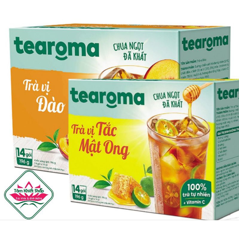 Trà Tearoma tắc mật ong ,đào hộp 14 gói x14g ,hsd:3/1/2025 | Shopee ...
