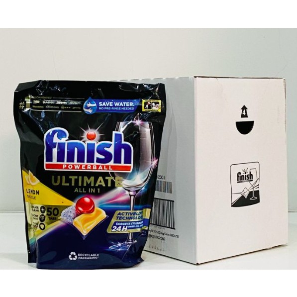 Finish Powerball Ultimate All in One Dishwasher Tablets, Regular – 60 ...