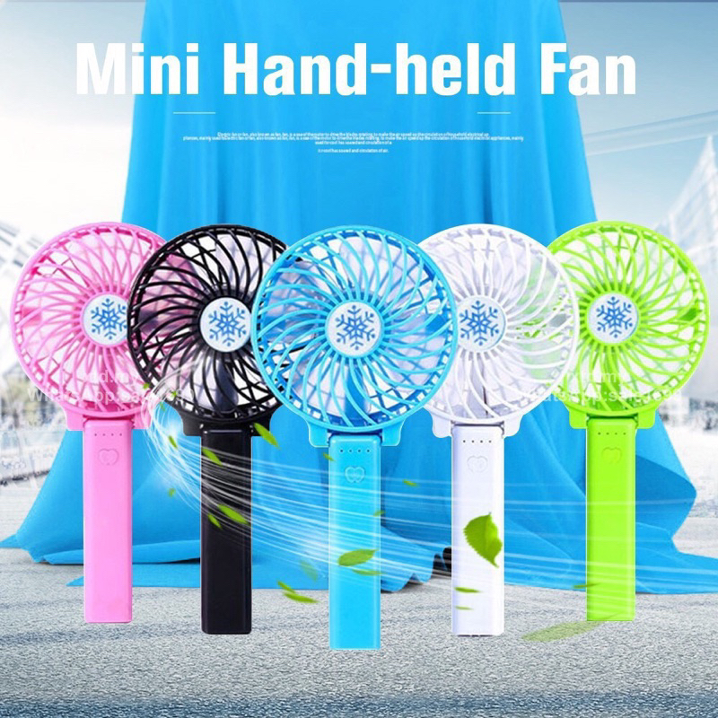 Quạt cầm tay mini du lịch, quạt mini pin sạc đa năng có đèn LED [tằng ...