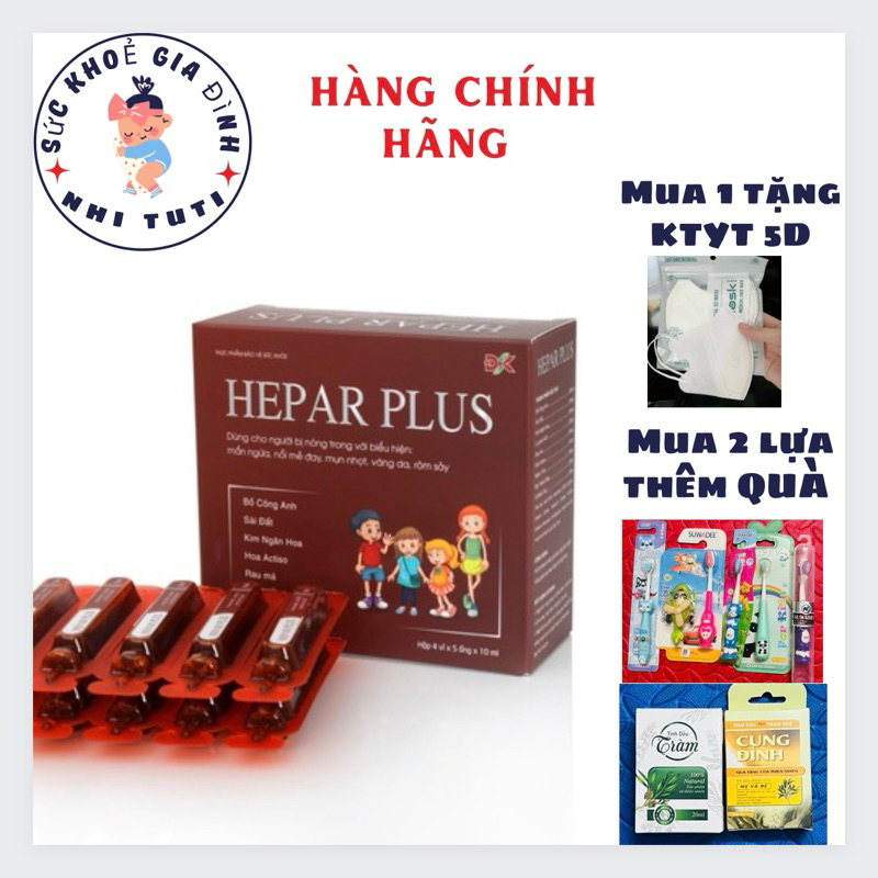 Ống Uống Hỗ Trợ Thanh Nhiệt, Giải Độc, Giúp Bảo Vệ Gan - HEPAR PLUS ...