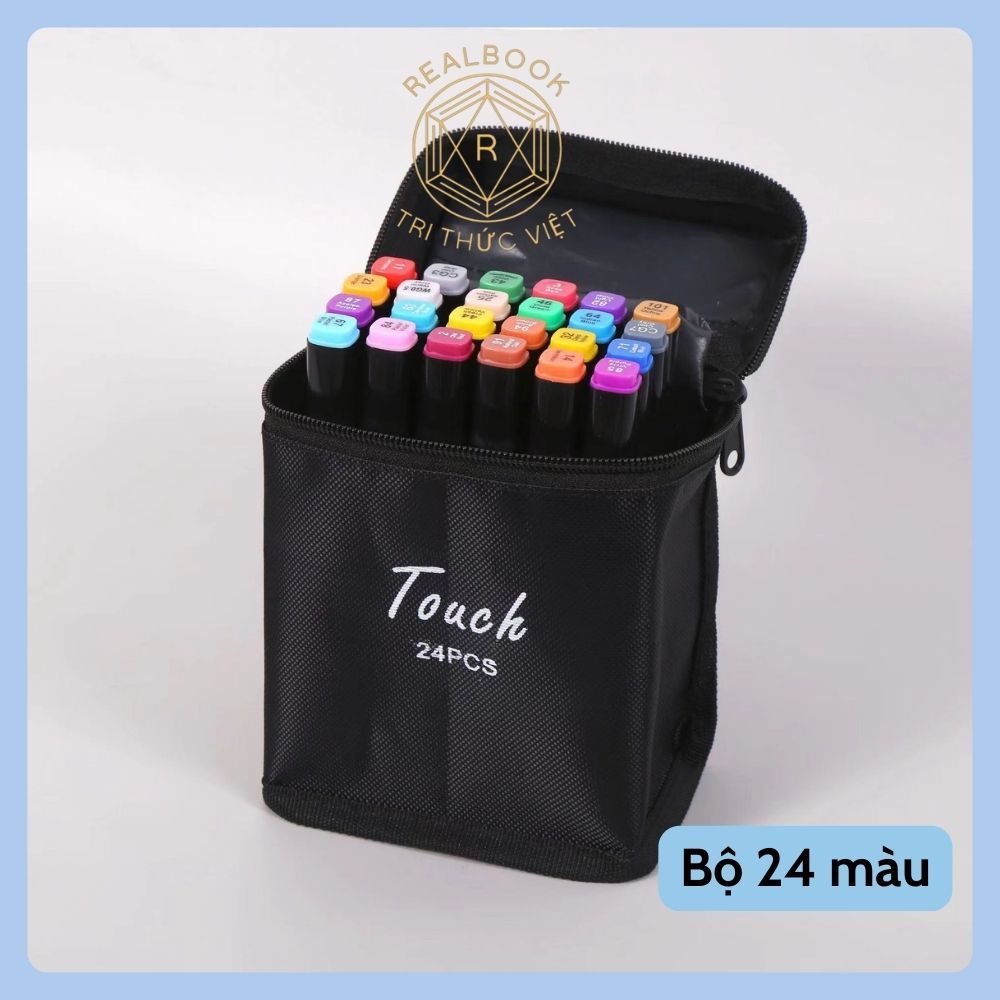 Bút màu Marker Touch hộp 24/36/48/60/80 màu ,Hàng loại 1 có khay đựng, tăng 50% màu so với bản ...