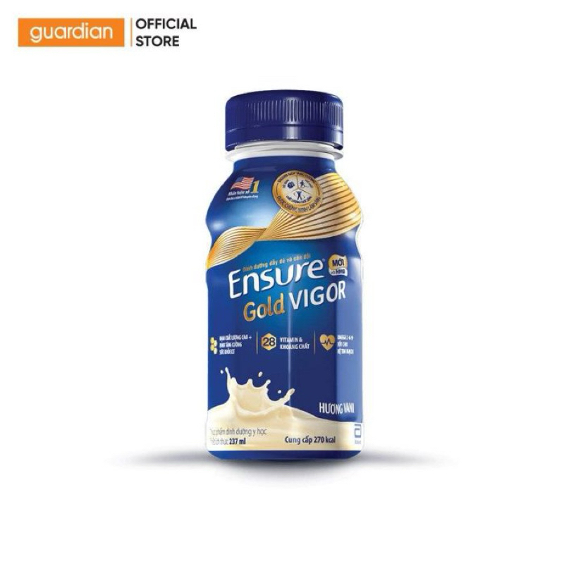 Sữa Ensure Gold Vigor Abbott hương vani bổ sung dinh dưỡng, vitamin, khoáng chất cho cơ thể ...