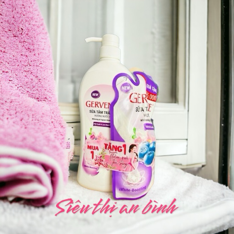 Sữa Tắm Trắng Da Gervenne 900g tặng gói 380g -450g | Shopee Việt Nam