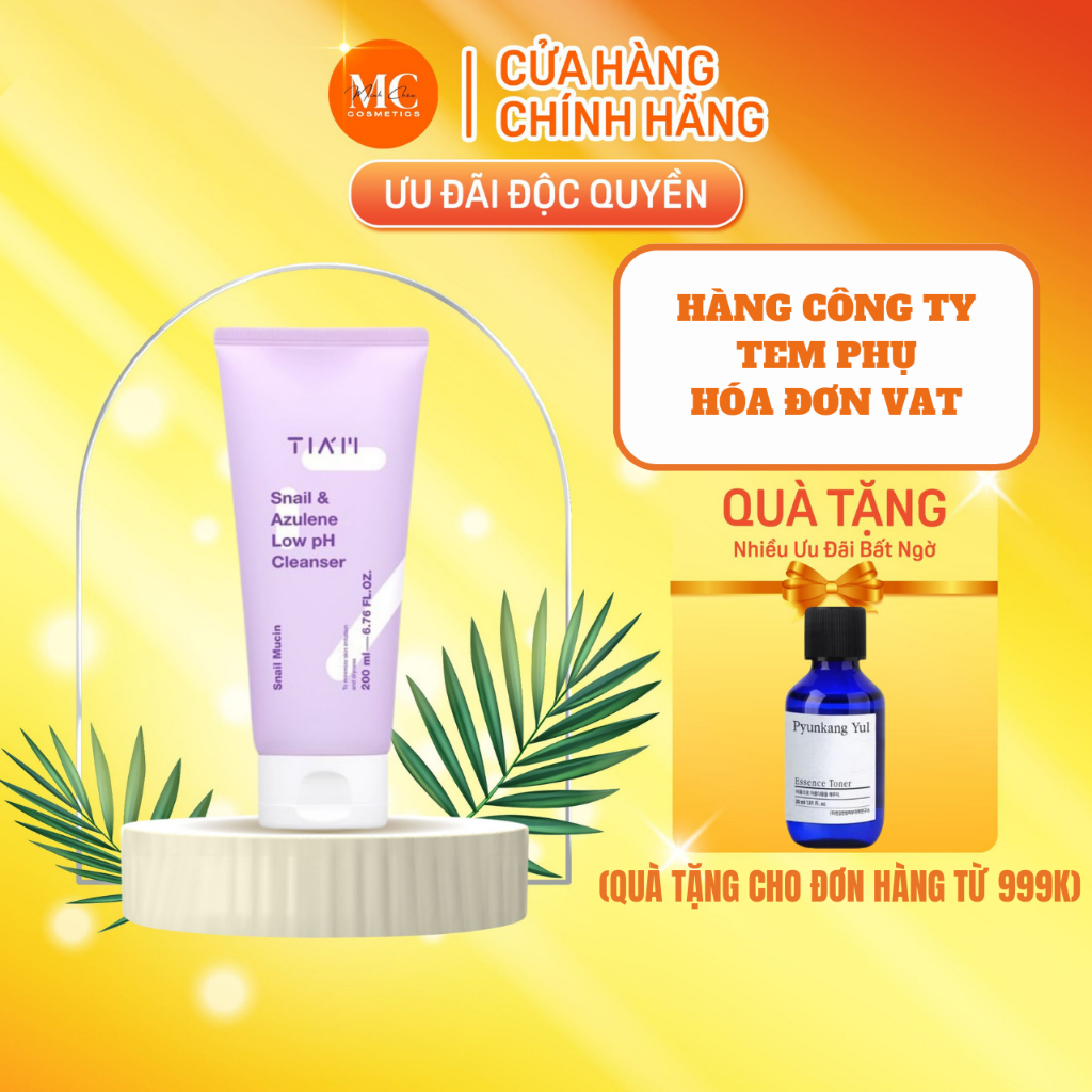 Sữa Rửa Mặt Tiam Ốc Sên Làm Dịu Và Phục Hồi Dành Cho Da Nhạy Cảm TIA’M ...