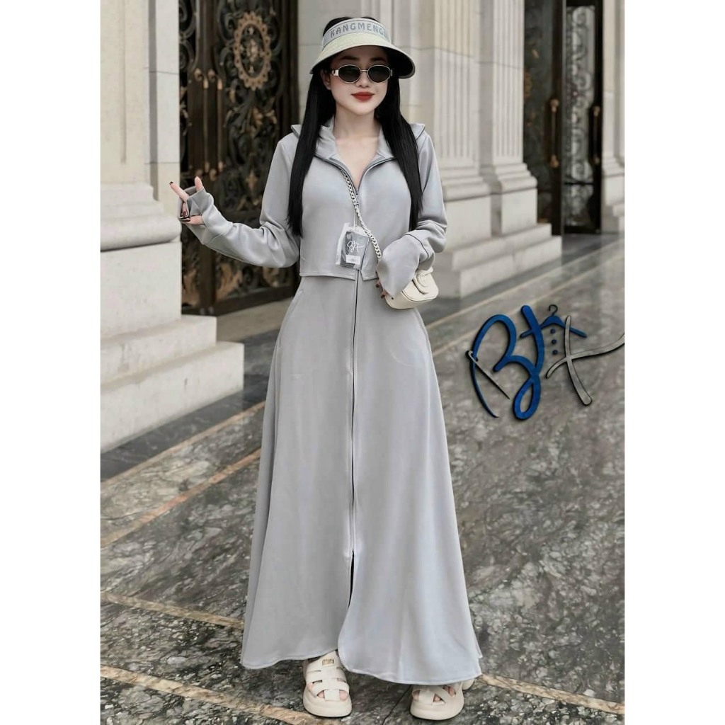 Áo Chống Nắng Toàn Thân Nữ From Dài Rộng Chất Vải Umi Hàn UPT50+ Chống ...