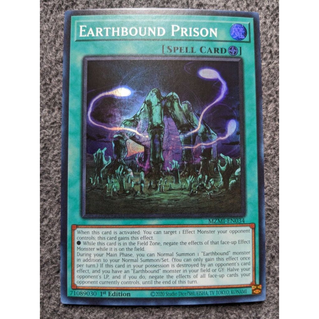 [ Đỗ Lạc Shop ] Thẻ Bài Yugioh Spell Earthbound Prison - MZMI-EN034 ...
