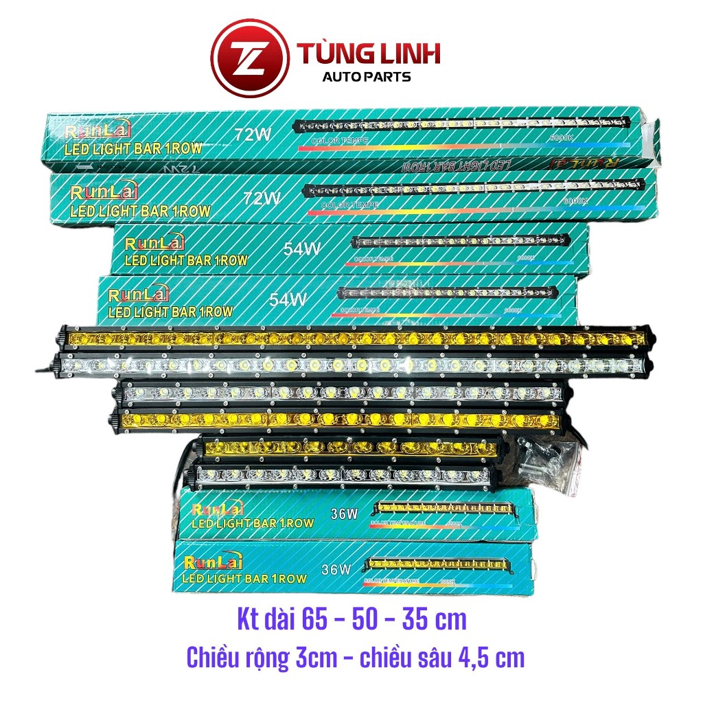 Đèn cây led bar RUNLAI 1 hàng dài 35cm - 50cm - 65cm siêu sáng hàng ...