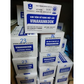 Kim tiêm 18G, 20G, 22G, 23G, 25G, 26G Vinahankook - Hộp 100 cái ...